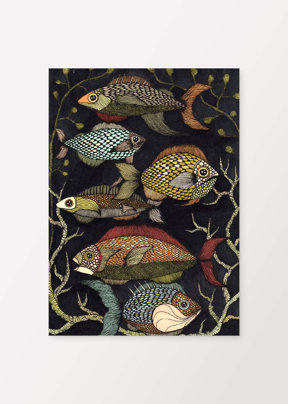 Snygg Fisktavla av Karin Gärdegård | SoPosters.com – Posters ...