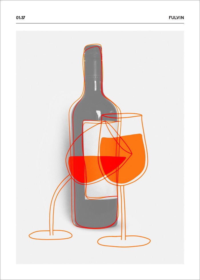 Rött vin poster av Sara Helsén | SoPosters.com