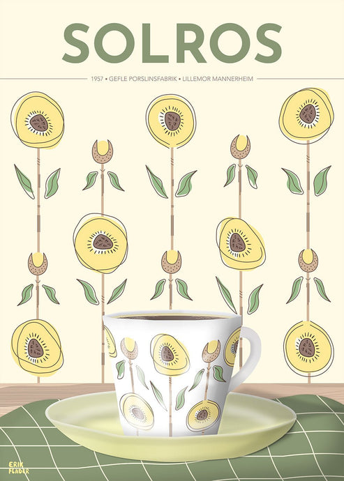 Solros Kaffekopp Gefle Poster – SoPosters